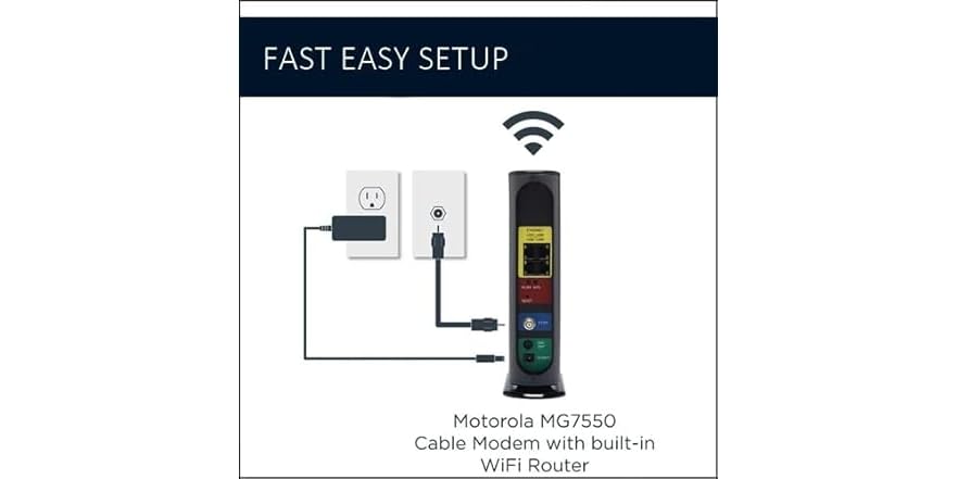 Motorola MOTOROLA MG7550 MOTOROLA MG7550 black (Open Box)