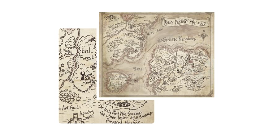 Every Fantasy Map Poster