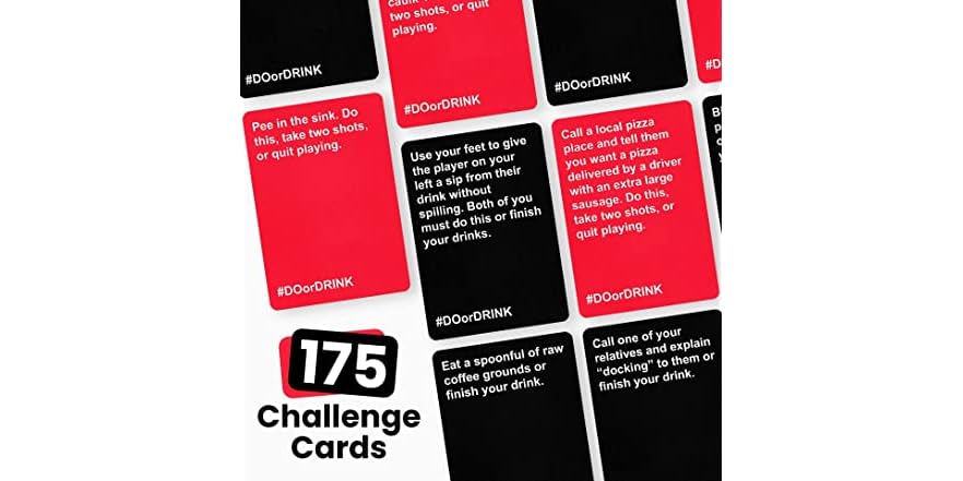 Do or Drink Party Card Game, Dare for Adults