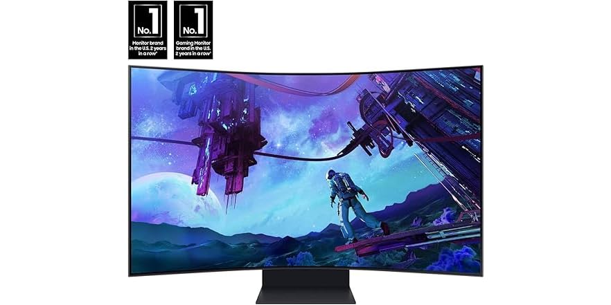 (NEW) Samsung 4k 55" Curved Gaming Monitor (Open Box)