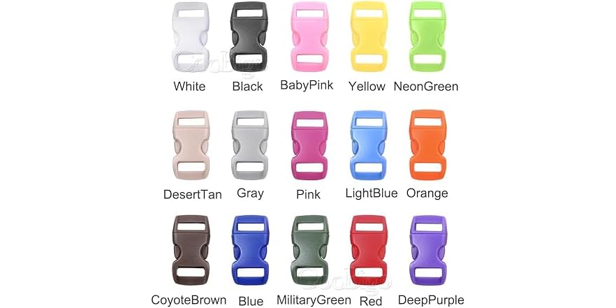 200 Pack Curve Side Release Buckles