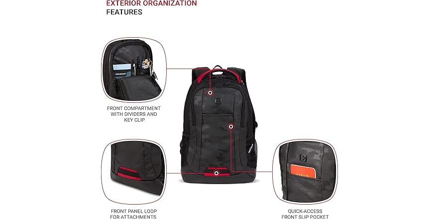 SwissGear Cecil 5505 Laptop Backpack, 18-Inch