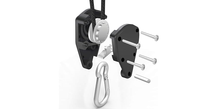 iPower Heavy Duty Adjustable Rope Clip Hangers, 8 Pack