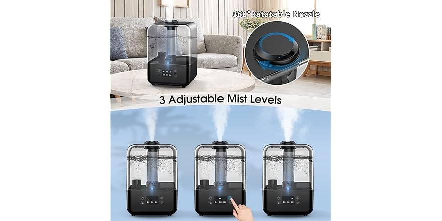 Humidifiers for Bedroom, Ultrasonic 5L
