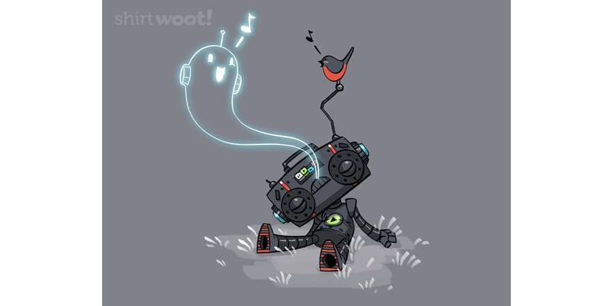 Cute Music Robot Ghost