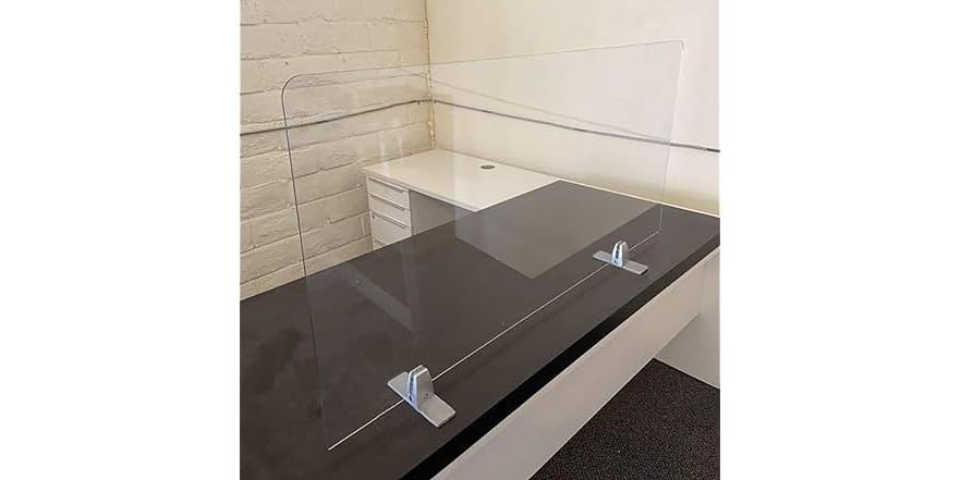 4 Pack T Shaped Desk Partition Clamps