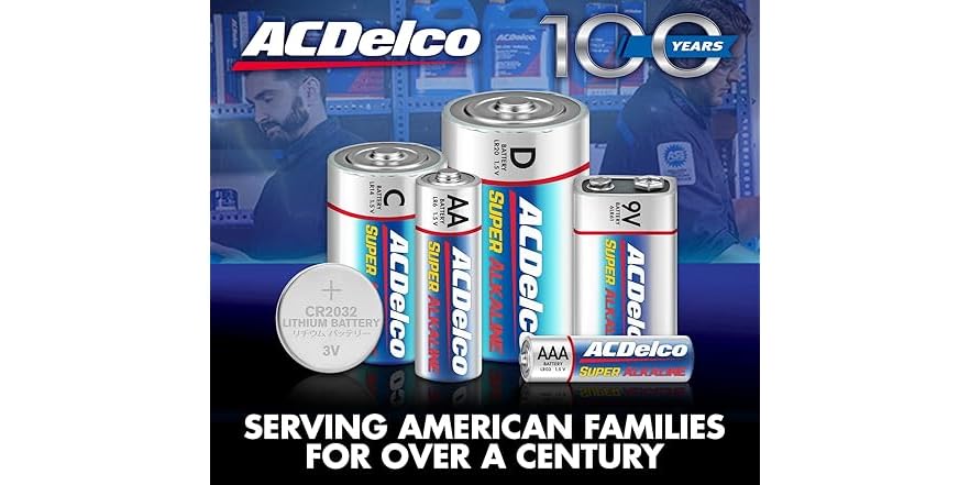 AC Delco Battery Combo Pack (AA, AAA, 9V)