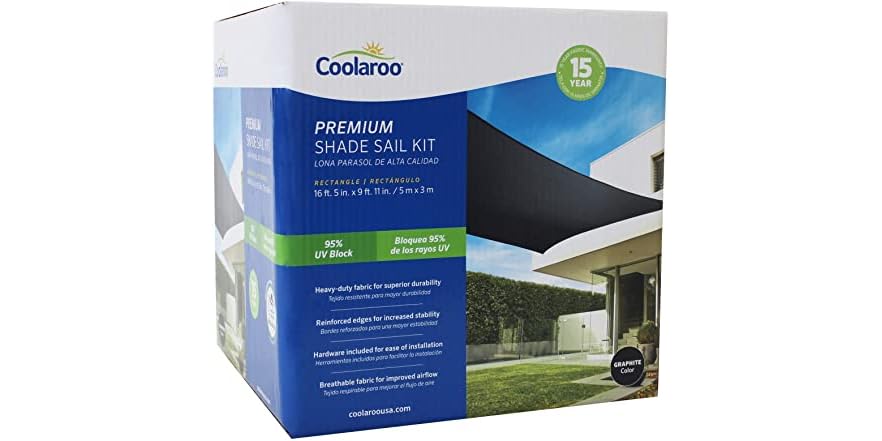 Coolaroo Premium Shade Sail Kit