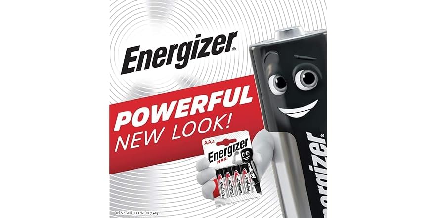 (8 Batteries) Energizer MAX Alkaline AA Batteries