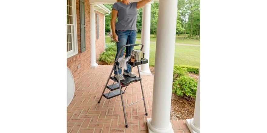 Werner 3-Step Steel Foldable Step Stool