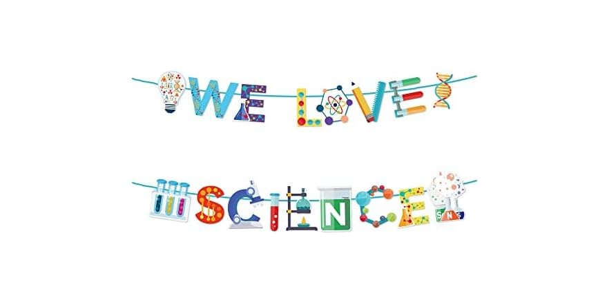 We Love Science Party Decorations 2 Pack