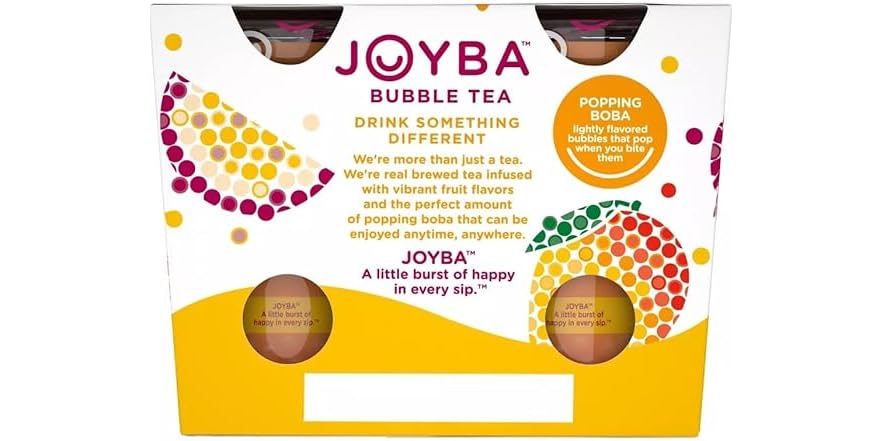 JOYBA Mango Passion Fruit Green Bubble Tea 4pk