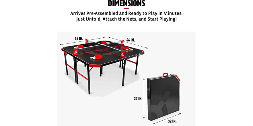Hyper Pong 4-Way Table Tennis