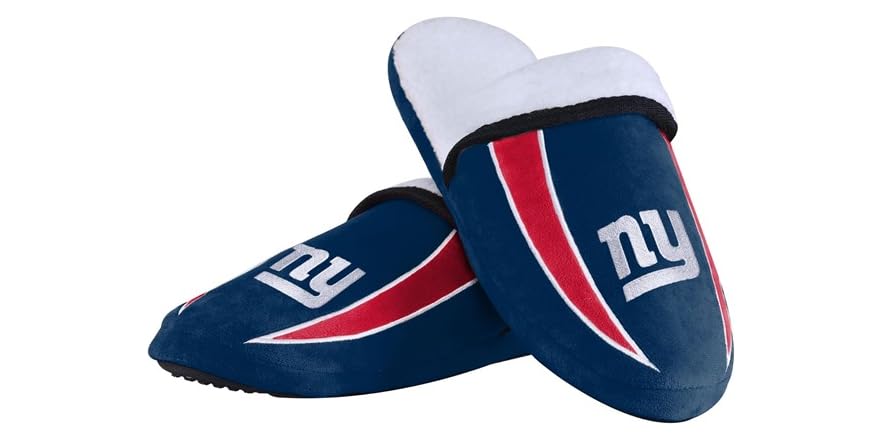 FOCO NFL Mens Sherpa Slide Slippers