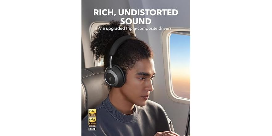 (NEW) Anker Soundcore Space One Pro Adaptive ANC Headphones (Open Box)