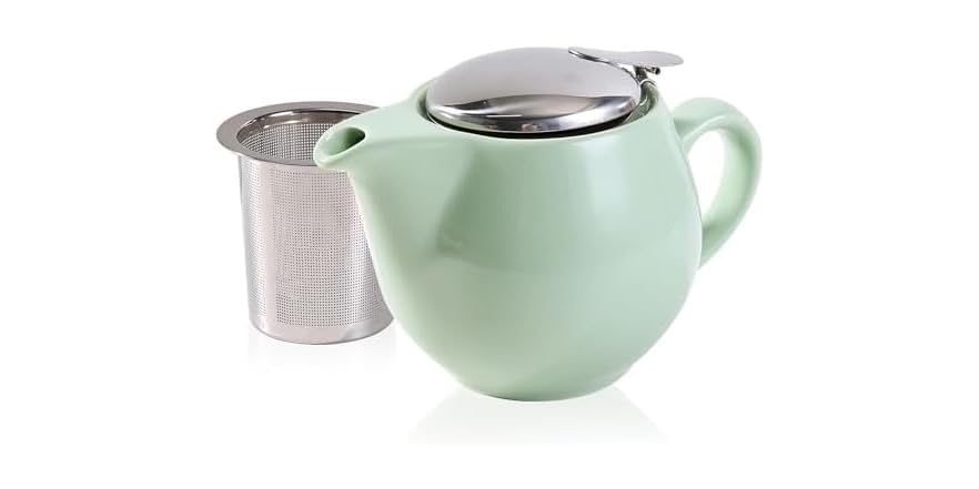 Small Ceramic Teapot With Infuser 12oz