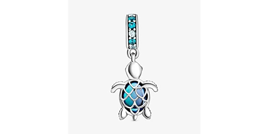 Pandora 798939C01 Murano Glass Sea Turtle Sterling Silv