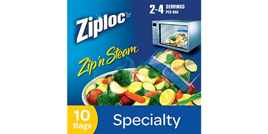 Ziploc Zip'N Steam Cooking Bags