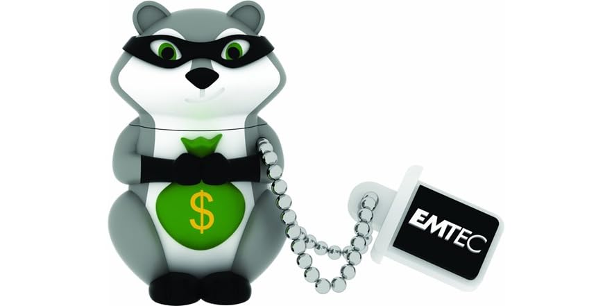 EMTEC 8GB USB Drive - Gangster Raccoon