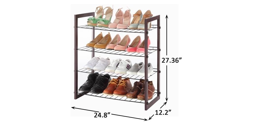 Stackable Wood Shoe Rack