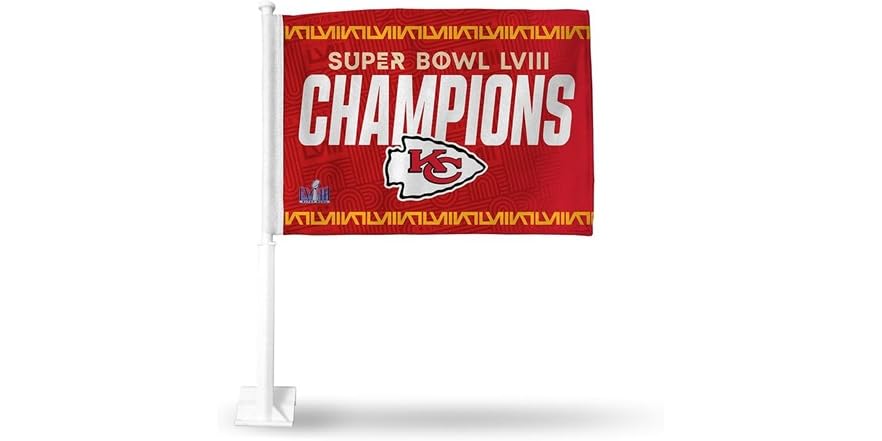 Rico NFL Chiefs Double Sided Car Flag