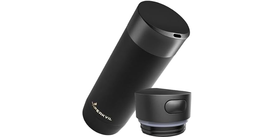 12 Oz Insulated Mug with Push Button Lid