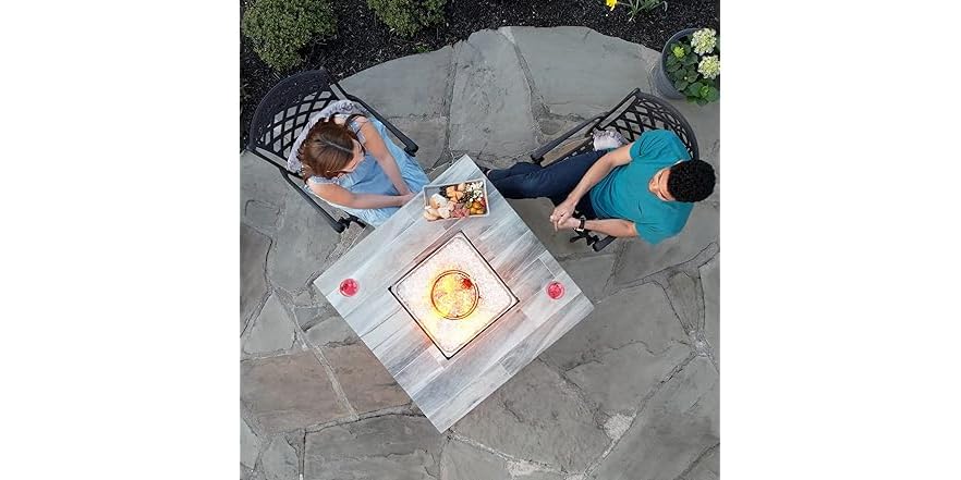Hayden Gray Dual Heat Gas Fire Pit