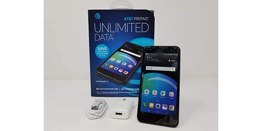 LG Phoenix 4 AT&T Prepaid Smartphone