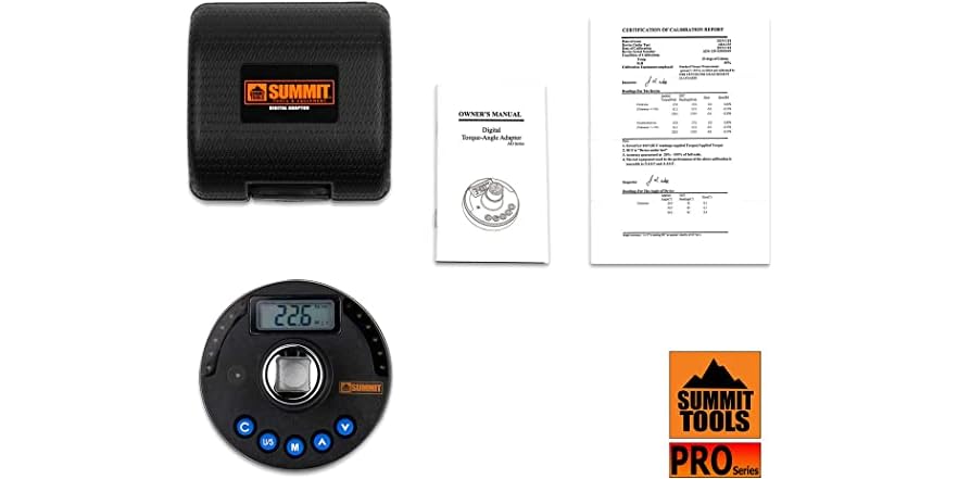 Summit Tools Digital Angle Torque Adapter