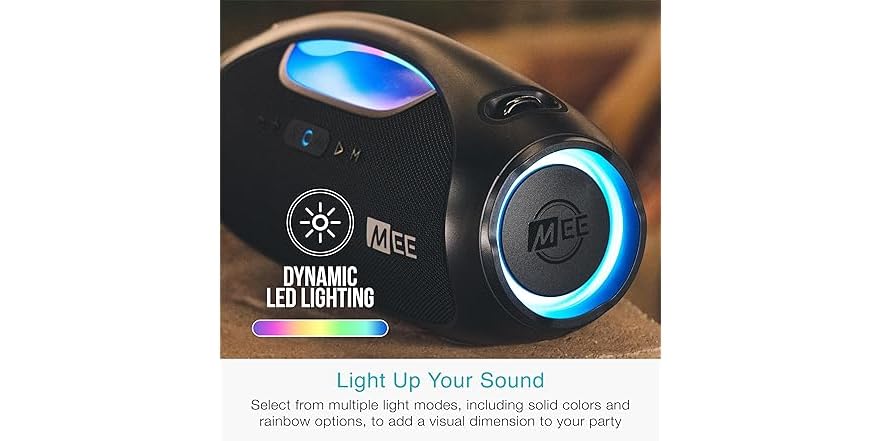 (NEW) MEE 60W RMS PartySPKR Bluetooth Wireless Speaker