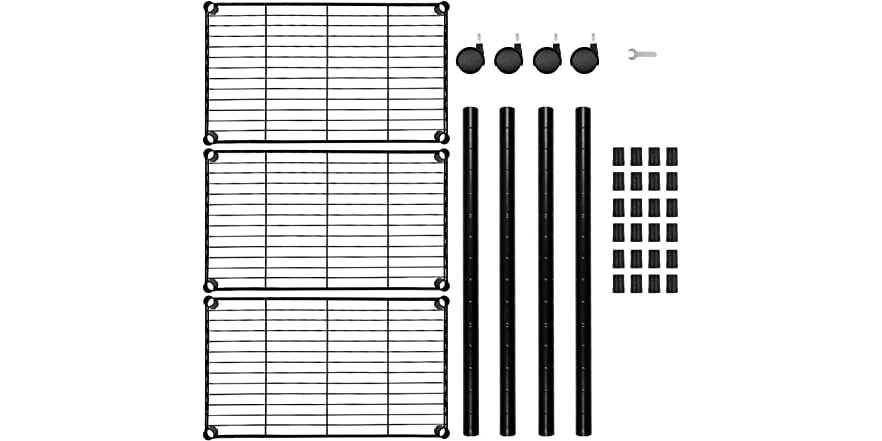 Simple Deluxe HeavyDuty 3-Shelf Shelving