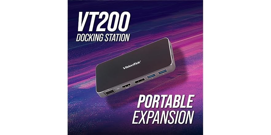 VisionTek VT200 USB-C Portable Dock