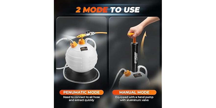FOUR UNCLES 6L Pneumatic/Manual Oil Extractor Pump