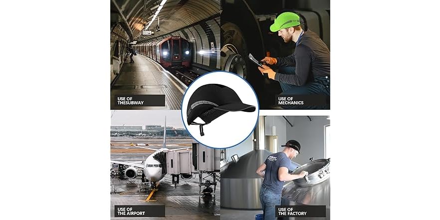 Bump Cap with Reflective Stripes