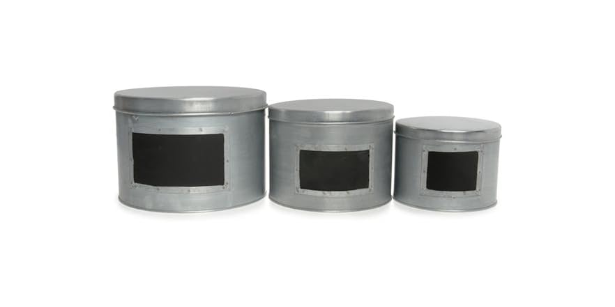 Nesting Tin Containers - Set of 3