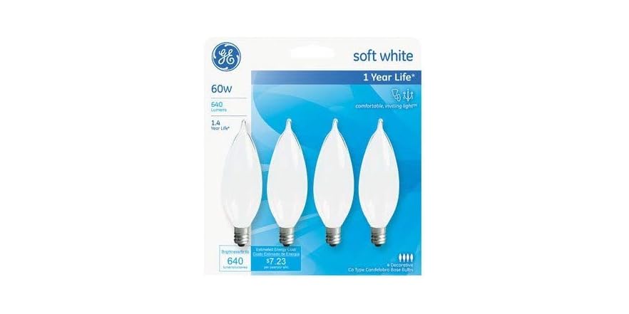 GE Soft White Light Bulbs