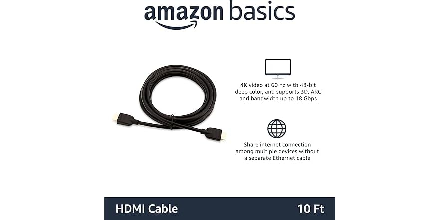 Amazon Basics HDMI 2.0 Cables, Bulk