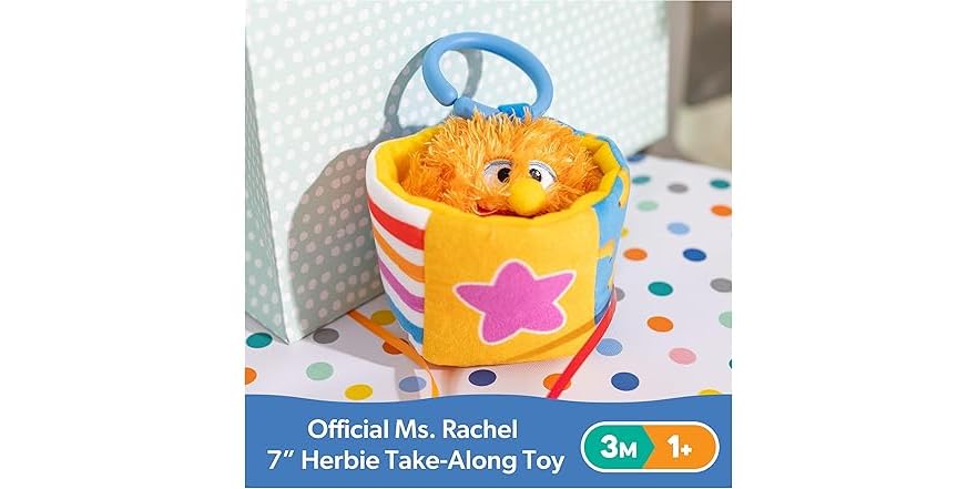 Ms. Rachel Herbie Sensory Take-Along Toy