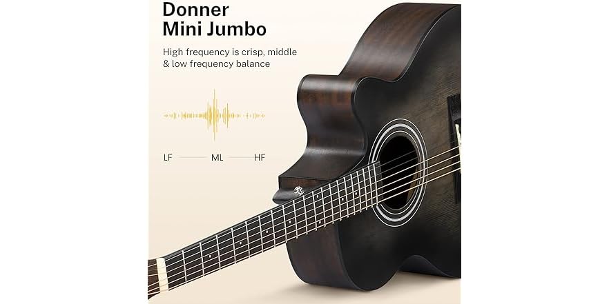 Donner 40 Inch Beginner Acoustic Guitar
