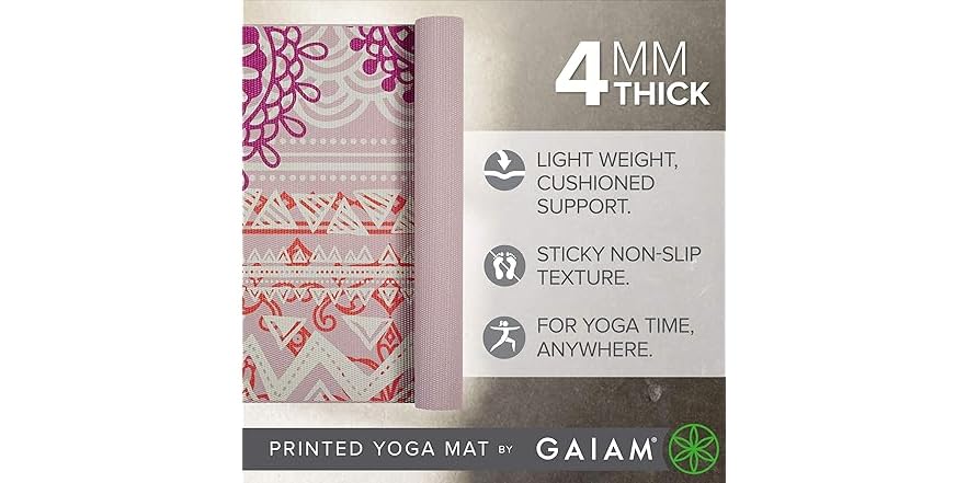 Gaiam Non Slip Exercise & Fitness Mat