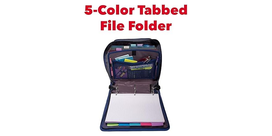 Case-it The Mighty Zip Tab Zipper Binder