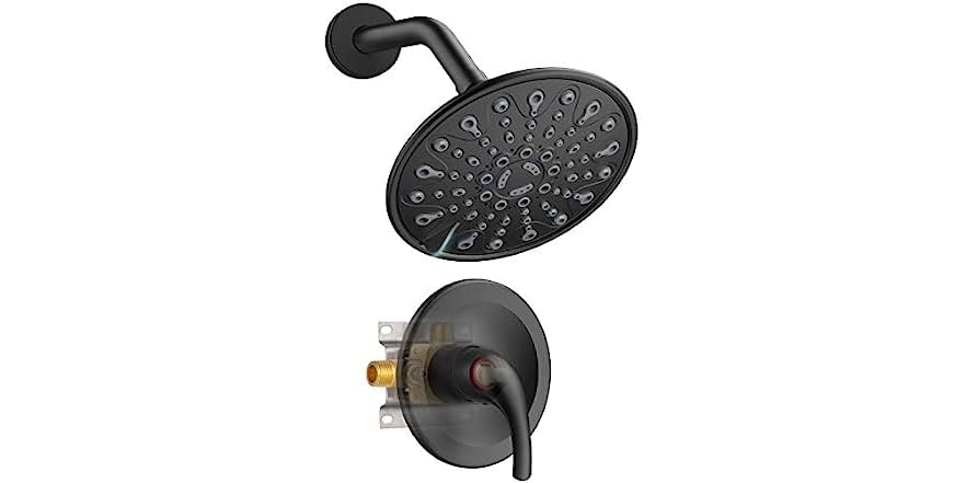 EMBATHER Shower Faucet Set, Round