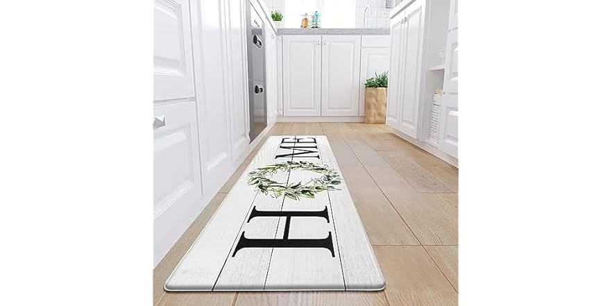 Farmhouse Kitchen Runner Cushioned Rug