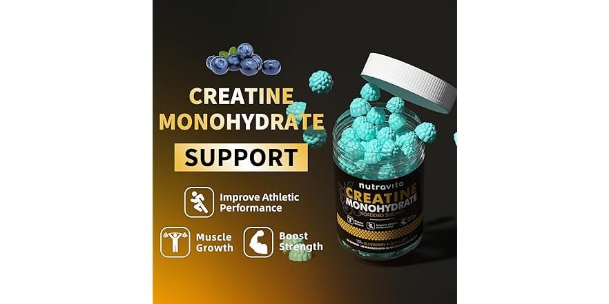 Blueberry Creatine Monohydrate Gummies