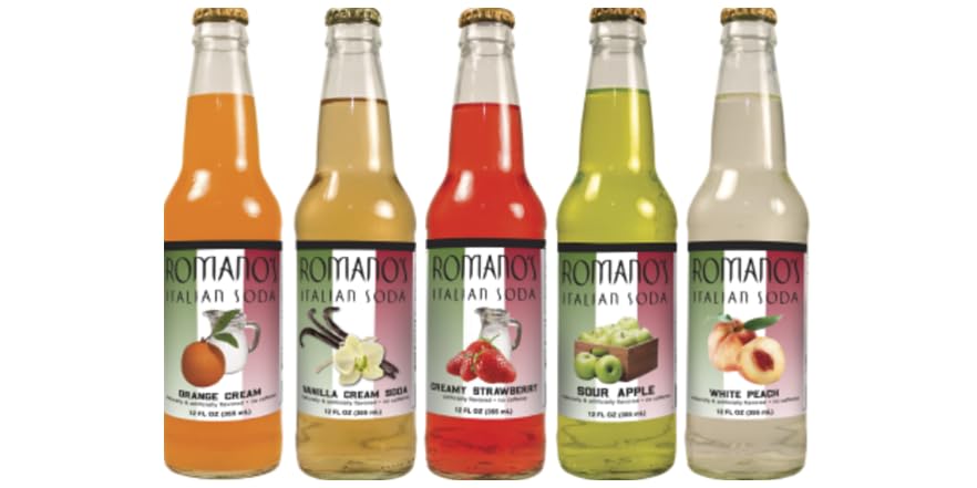 Romano's Italian Sodas Variety, 24-Pack