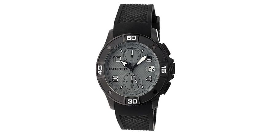 Breed Raylan Mens Chronograph Watch w/ Magnified Date Display