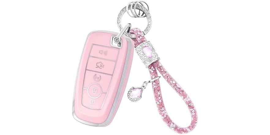 Key Fob Cover Ford Diamond Bling Pink