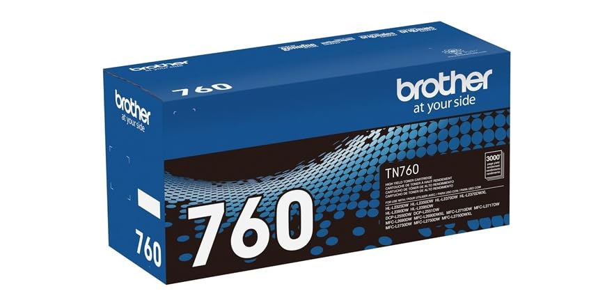Brother Genuine Cartridge TN760 Black Toner