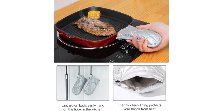 6Pk Cast Iron Hot Skillet Handle Covers