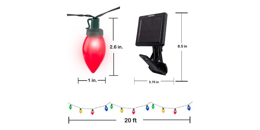 CELEBRITE Solar Multicolor String Light